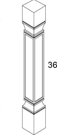 STANDARD POST - Shaker White — kabinetdepot